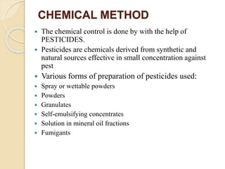 TYPES OF PEST CONTROL AND METHODS OF PEST CONTROL.pptx