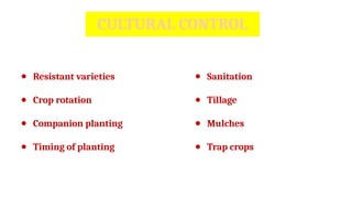 BIOLOGICAL PEST CONTROL METHOD IN ORGANIC FARMING.pptx | Agriculture ...