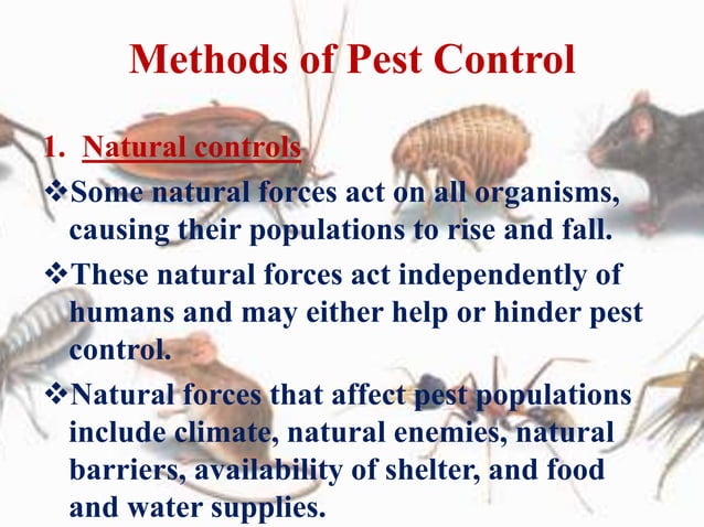 Pest control concept