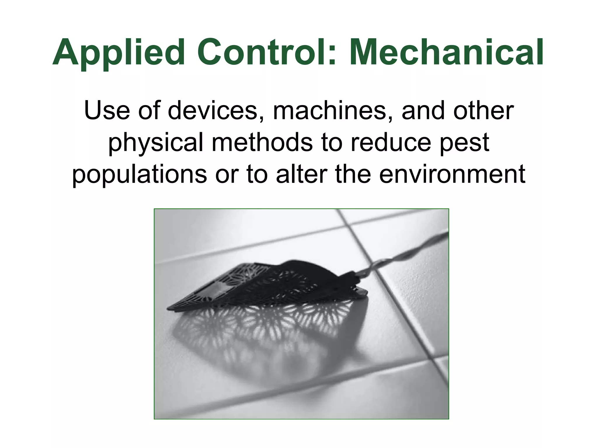 Pest control measures | PPT