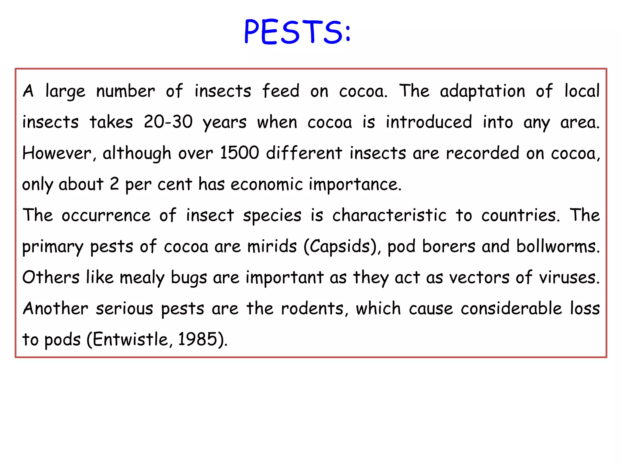 Pest & disease of Cocoa | PPTX