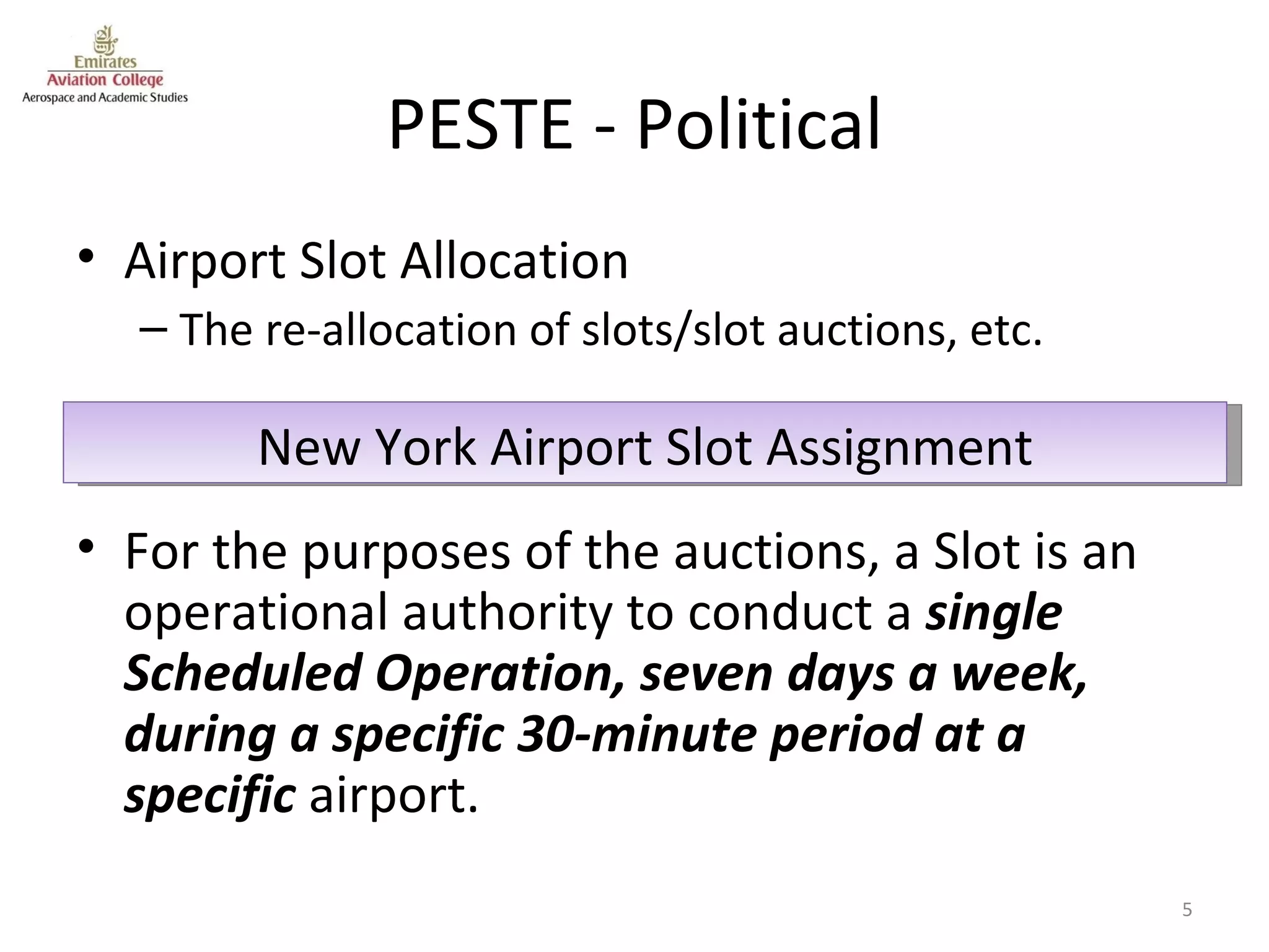 Peste Analysis Airline | PPT