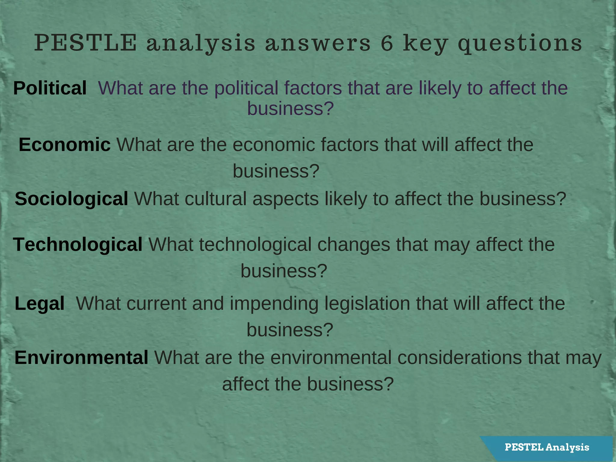 PESTEL Analysis | PDF
