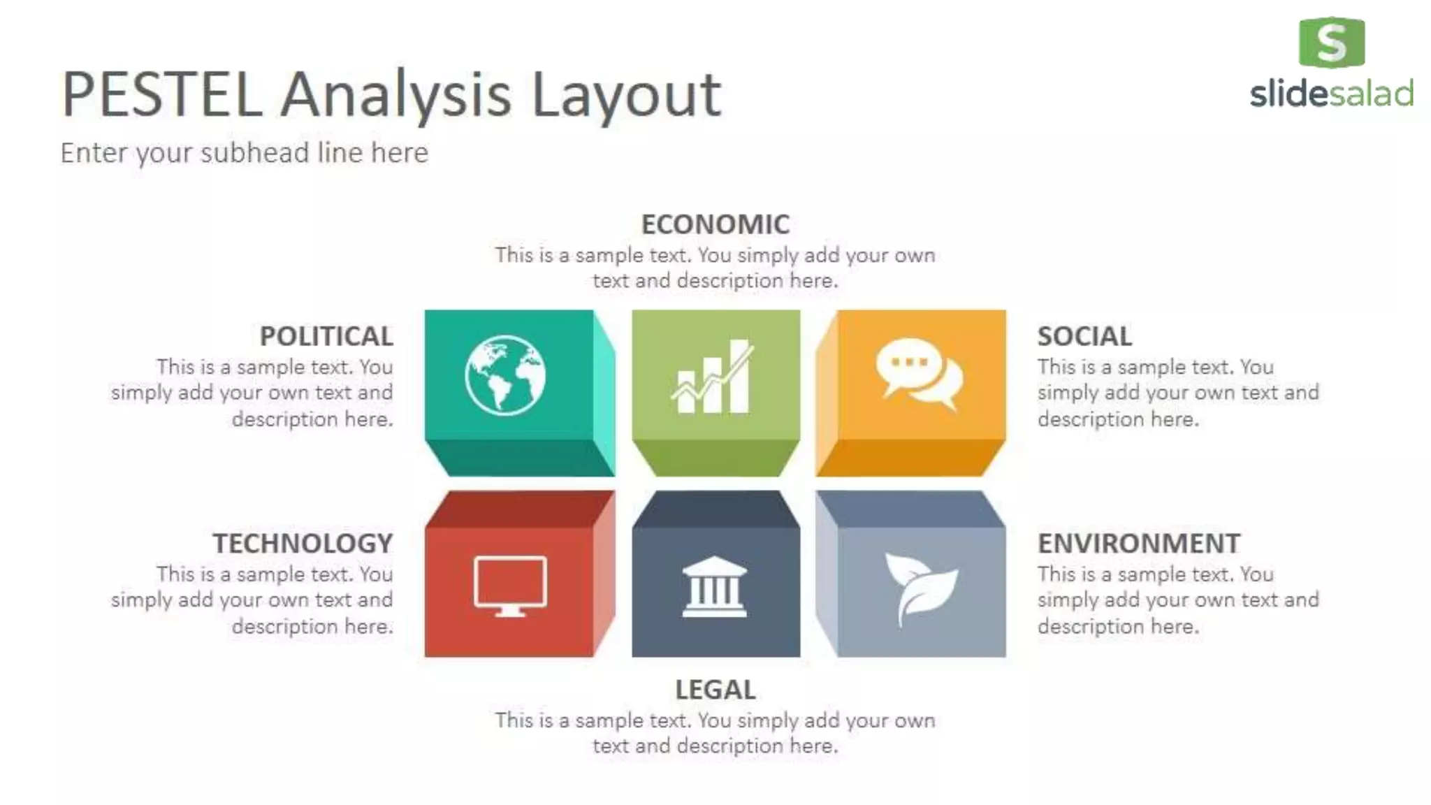 PESTEL Analysis Diagrams PowerPoint Presentation Template - SlideSalad ...