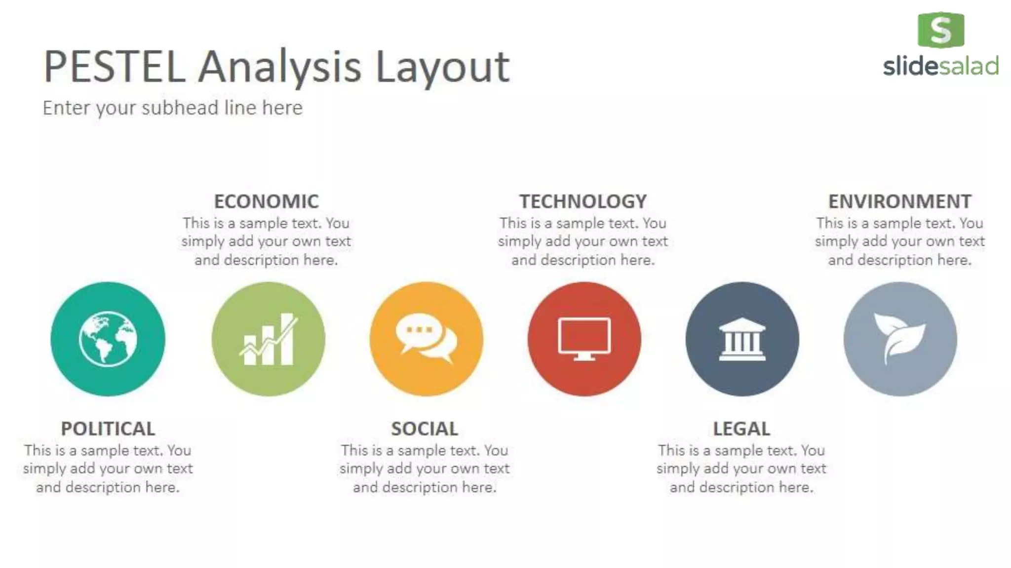 PESTEL Analysis Diagrams PowerPoint Presentation Template - SlideSalad ...