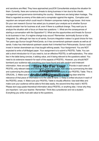 PESTEL analysis For the past 5 months the Islamic Republic .pdf ...