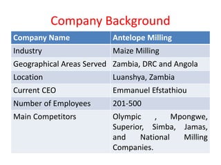 Pestel Analysis of Antelope Milling | PPTX