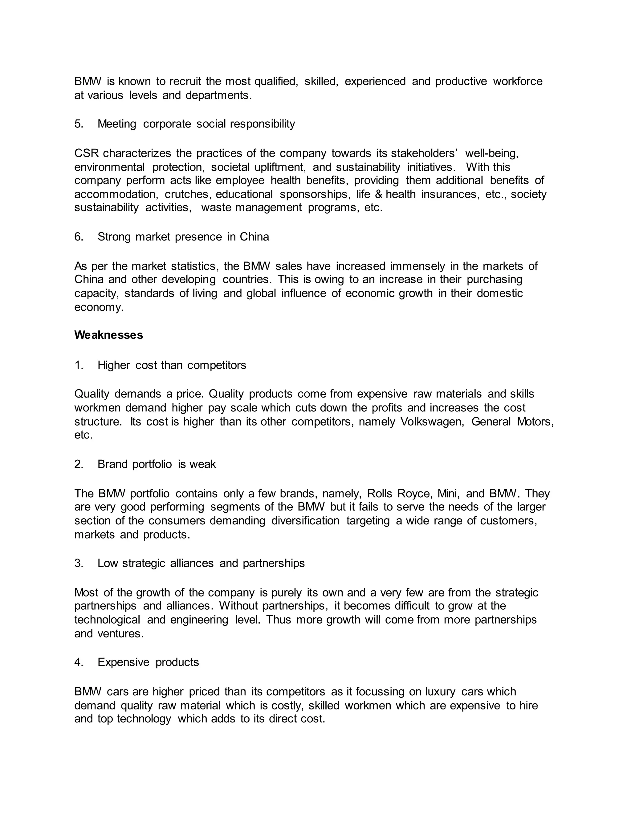 Pestel analysis of bmw | DOCX