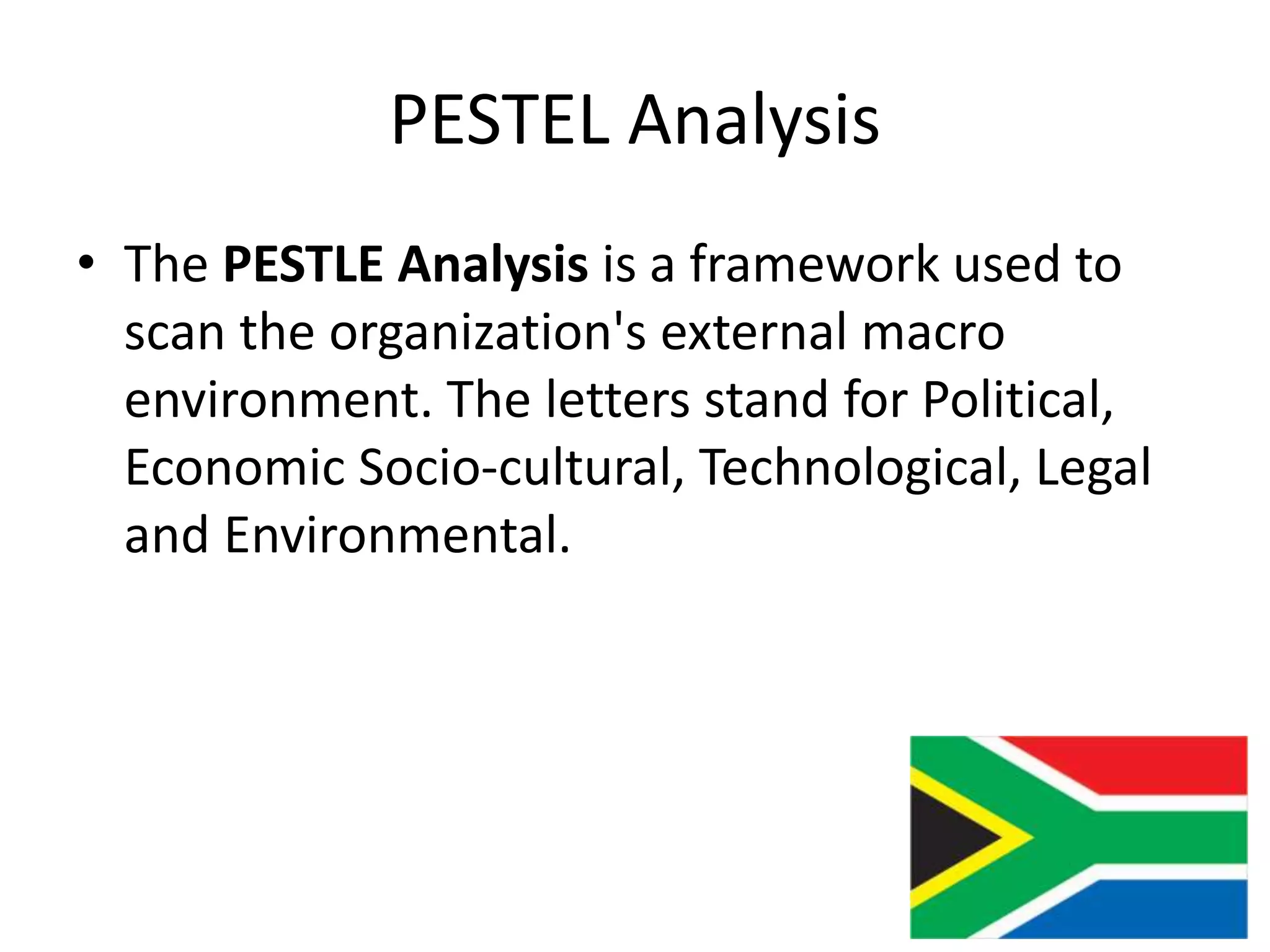 Pestel analysis of south africa | PPTX