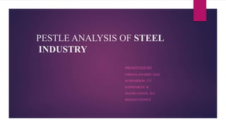 Pestel analysis of steel industry | PPTX
