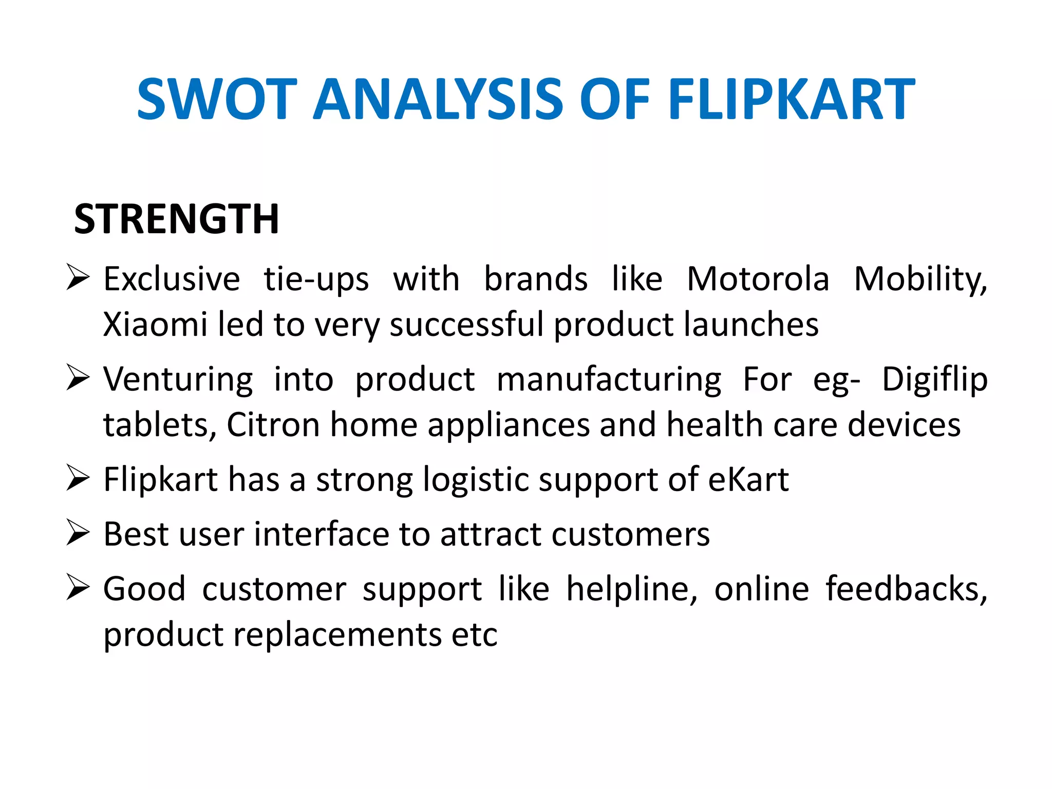 Pestel and swot of flipkart | PPTX