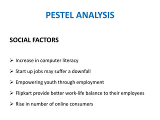 Pestel and swot of flipkart | PPTX