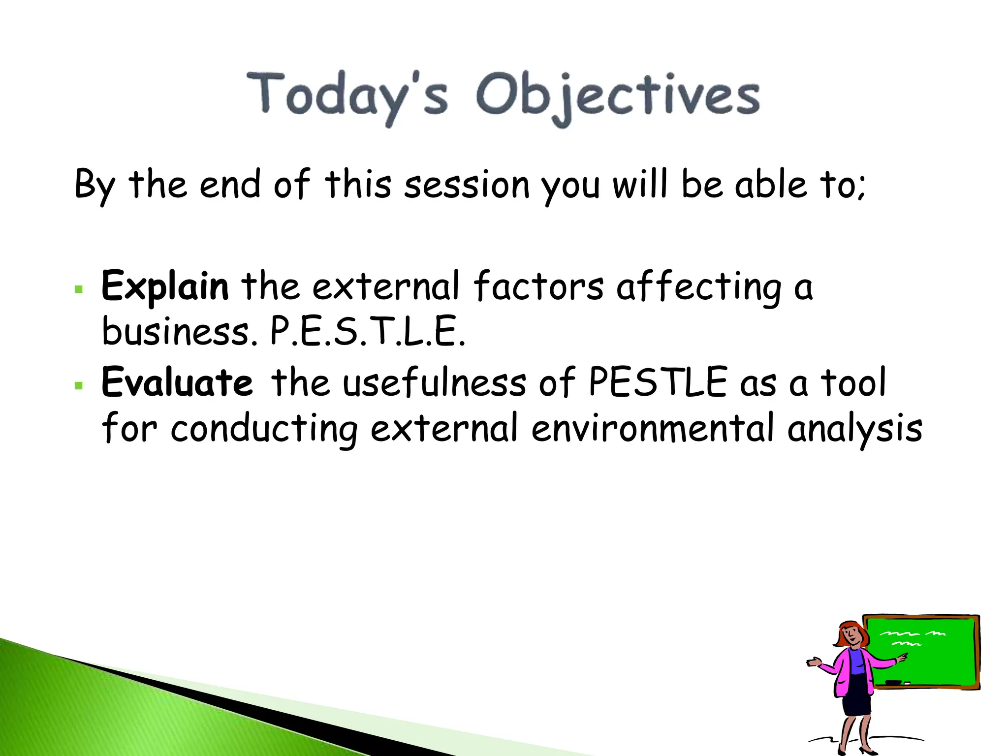 PESTEL analysis - define, explain, give examples, evaluate - PPT | PPT