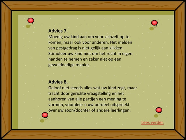 Pesten op school start | PPTX