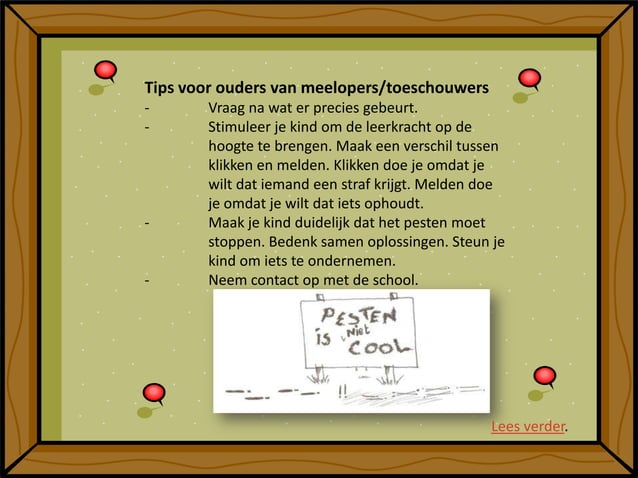 Pesten op school start | PPTX