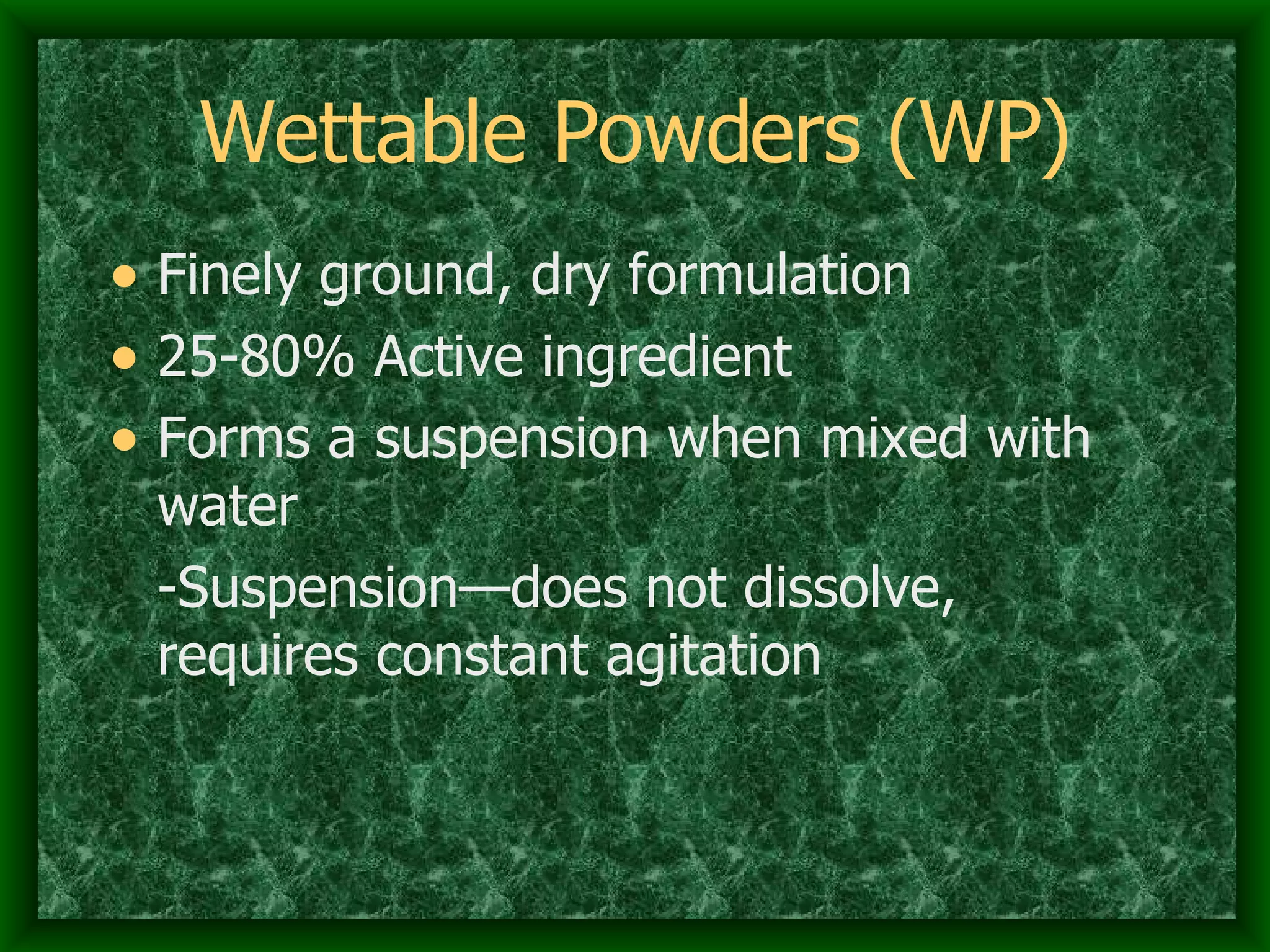 Pesticide Formulations Course 02441 13.3 | PPT