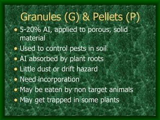 Pesticide Formulations Course 02441 13.3 | PPT