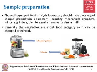 Method for estimation of Pesticide in Vegetables (Food analysis) | PDF