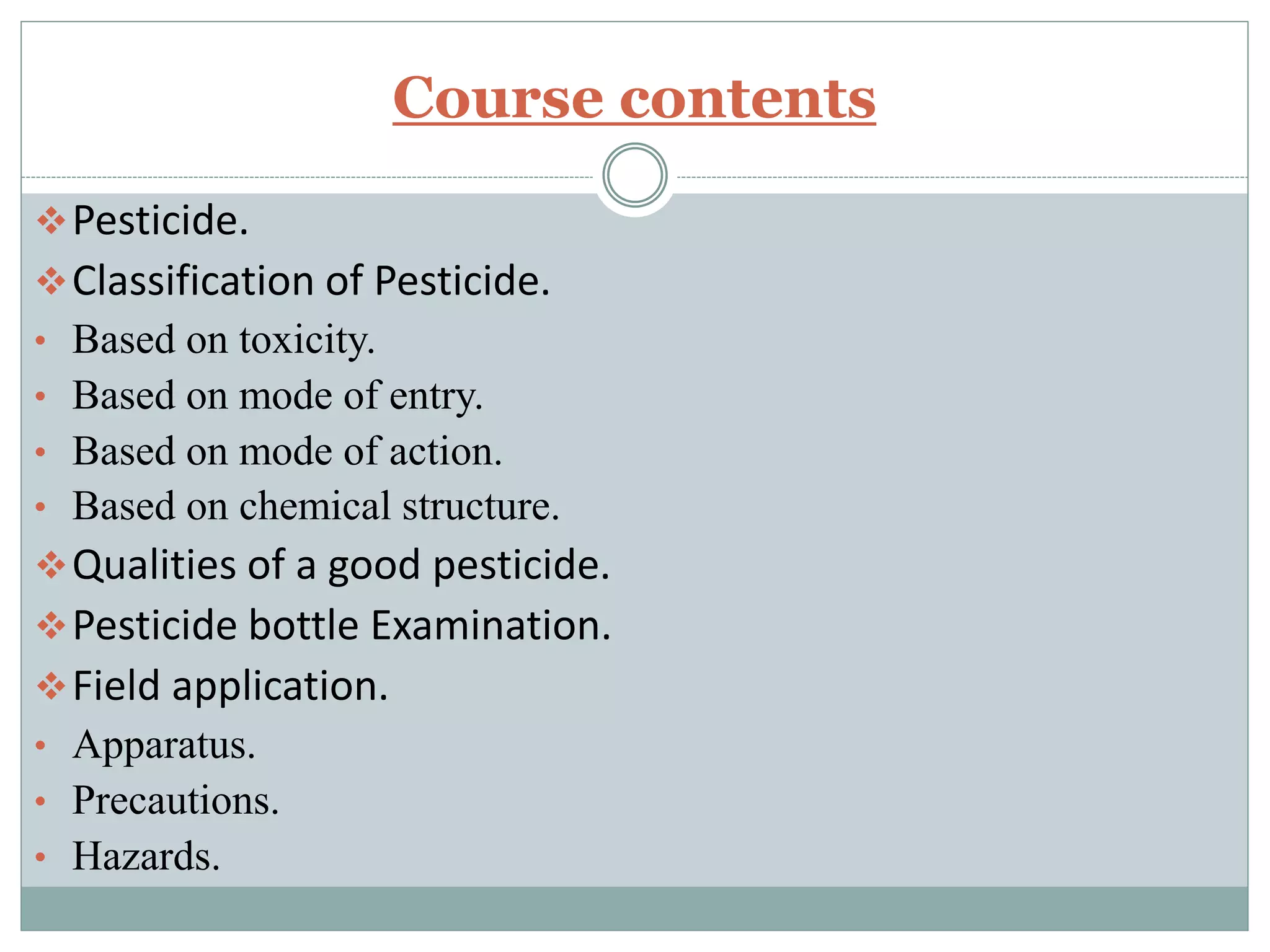 Pesticides and their application methods | PPTX