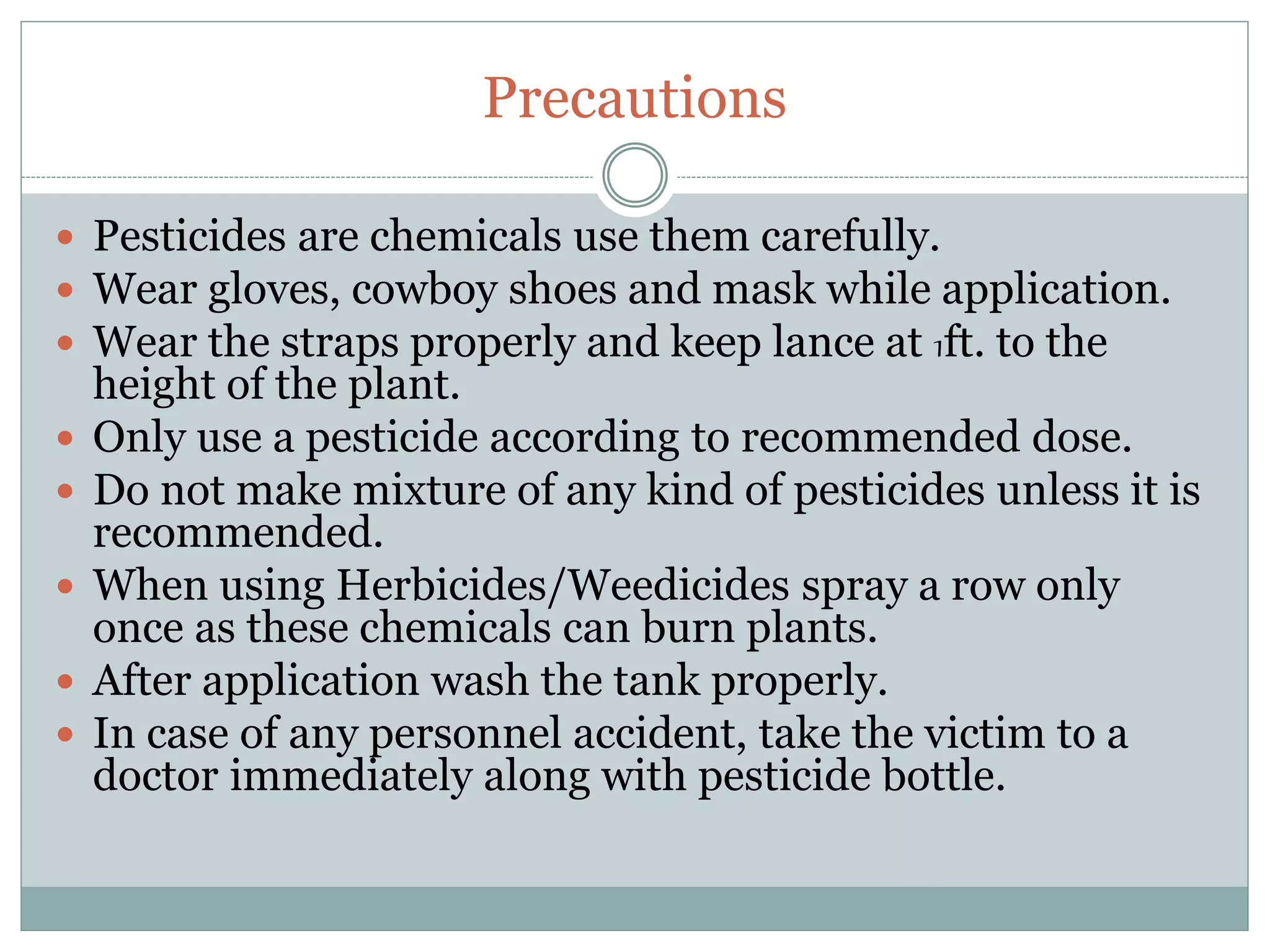 Pesticides and their application methods | PPTX
