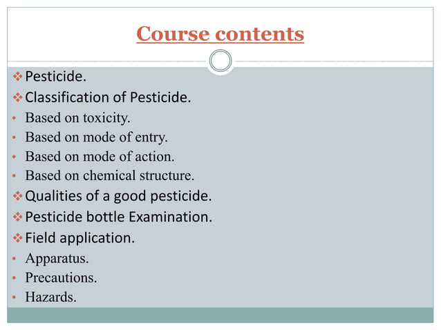 Pesticides and their application methods | PPTX