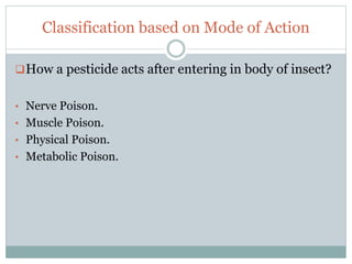 Pesticides and their application methods | PPTX