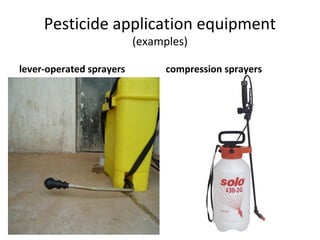 Pesticide application equipment | PPT