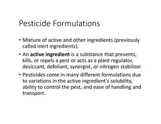 Pesticide Application Equipment | PDF