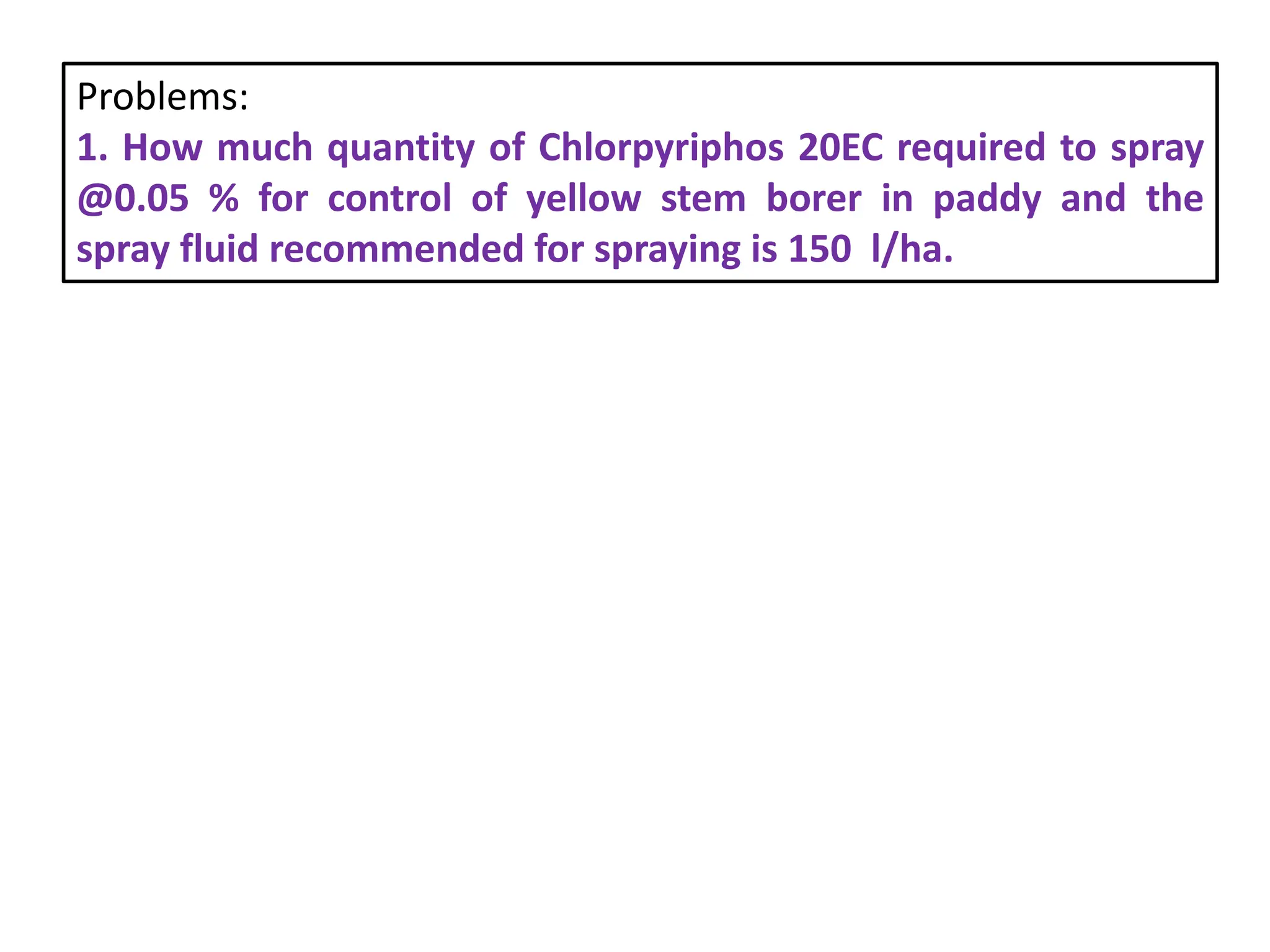 pesticide calculation and the methods to handle them | PPTX