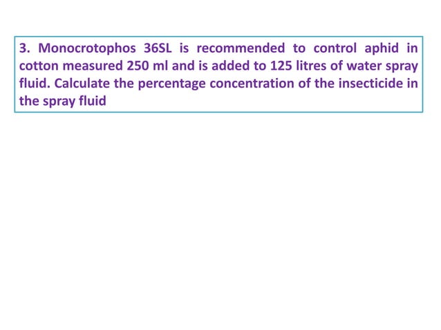 pesticide calculation and the methods to handle them | PPTX ...