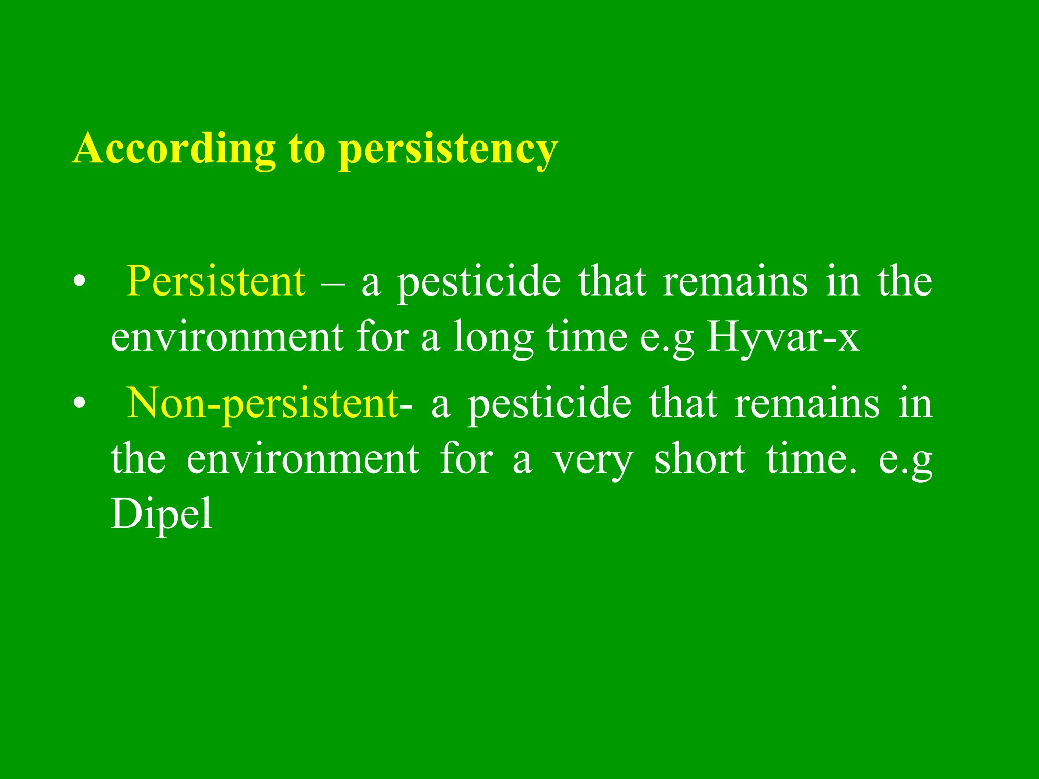 pesticide_classification including herbicides | PDF