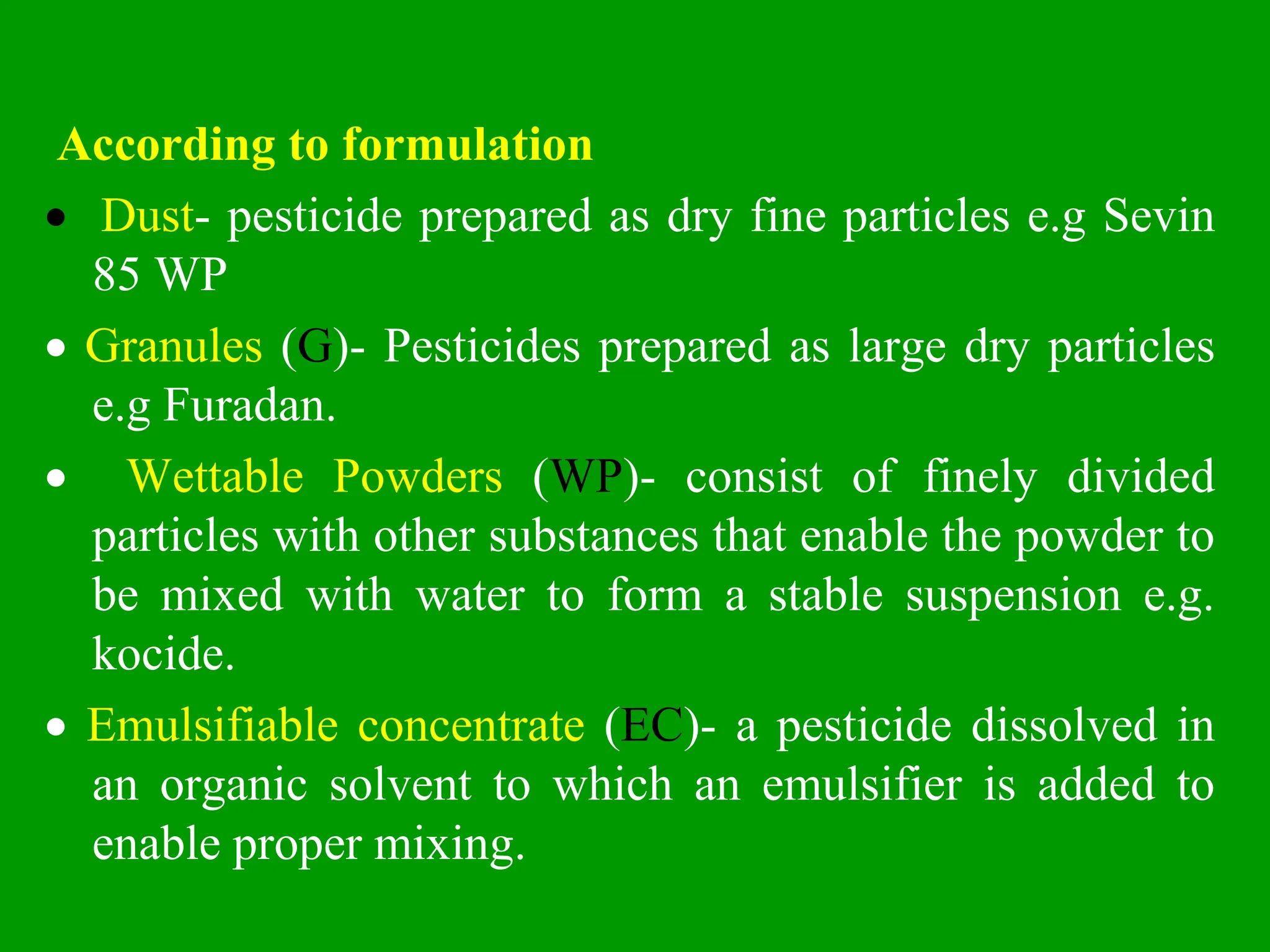 pesticide_classification including herbicides | PDF