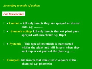 pesticide_classification including herbicides | PPT