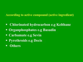 pesticide_classification including herbicides | PPT