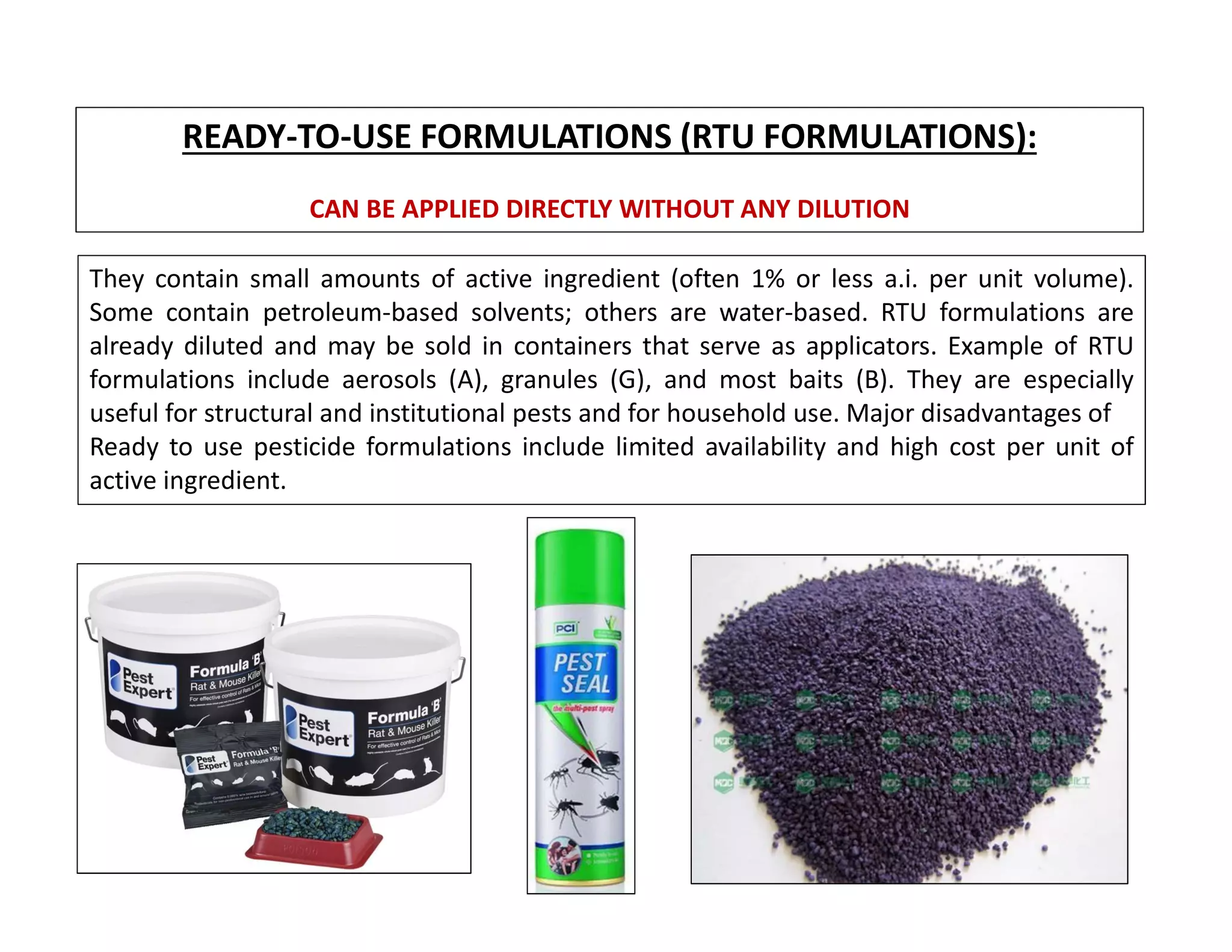 Pesticide formulation | PDF