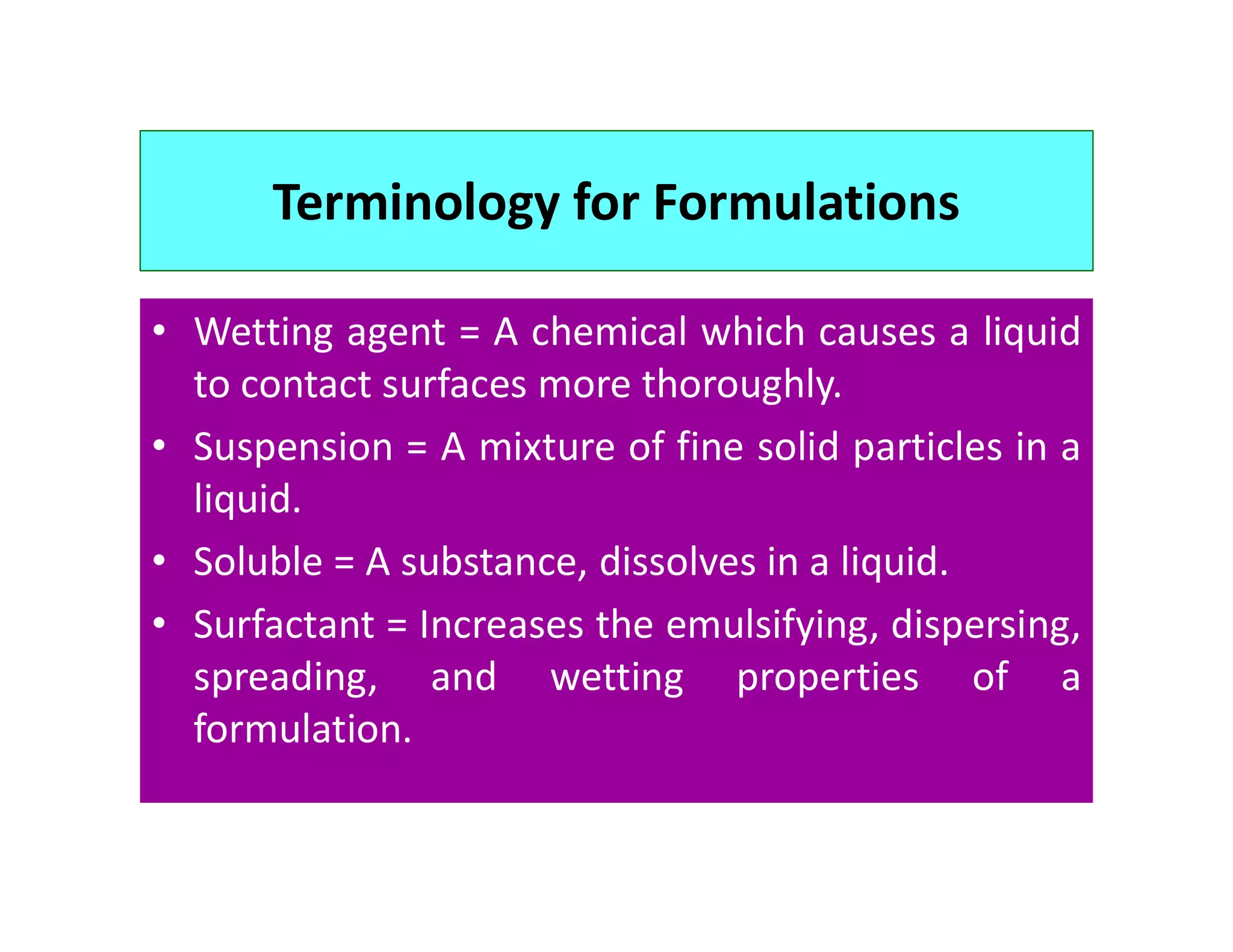 Pesticide formulation | PDF