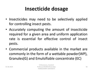 pesticide formulations and calculation of the doses | PPT