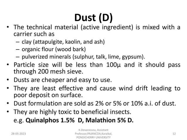 Pesticide formulation and calculation.ppt | Gardening | Home & Garden