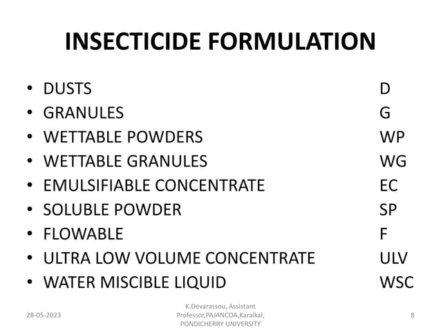 Pesticide formulation and calculation.ppt | Gardening | Home & Garden