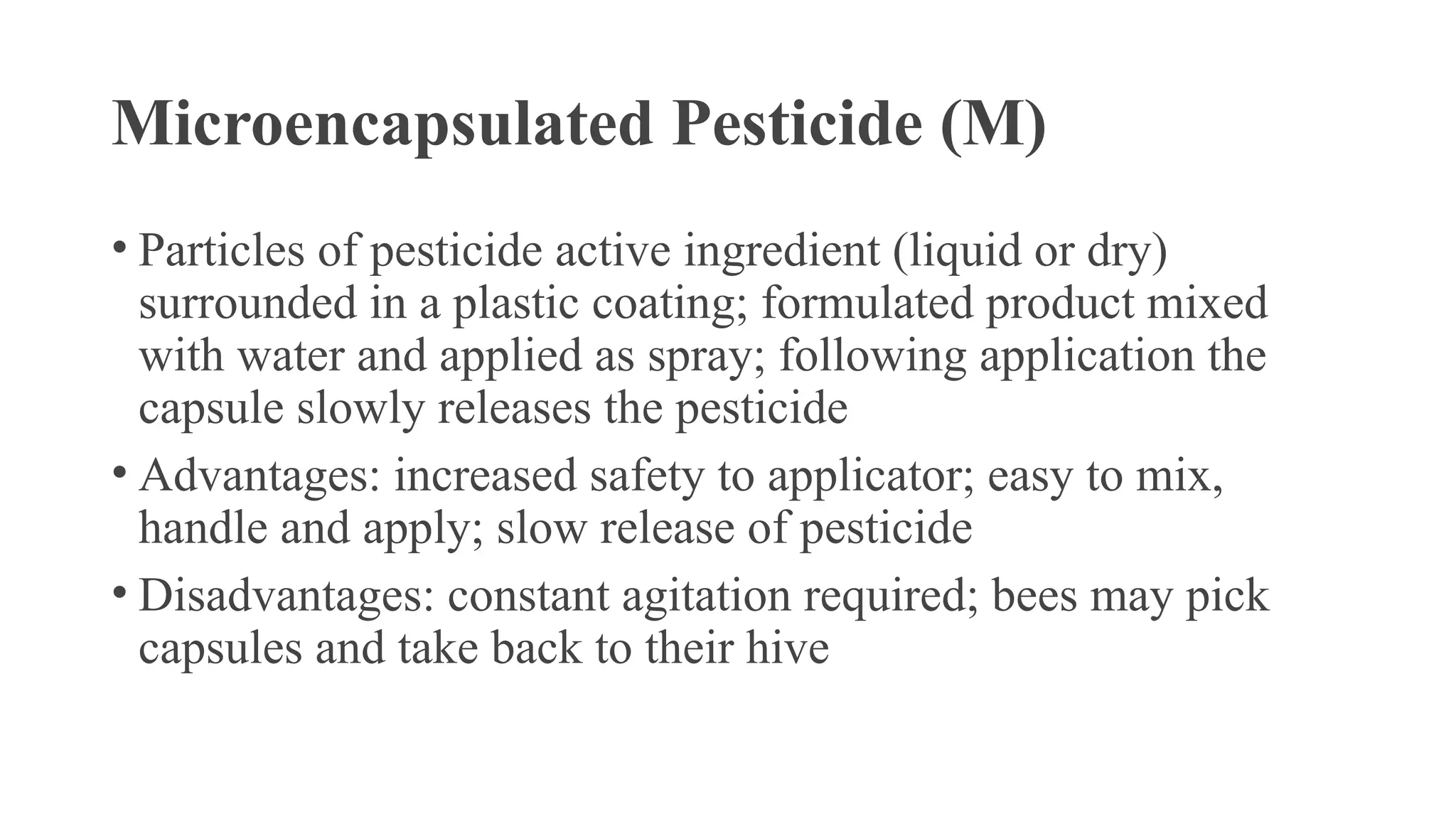 The Different Pesticide formulations and Brief information | PPTX