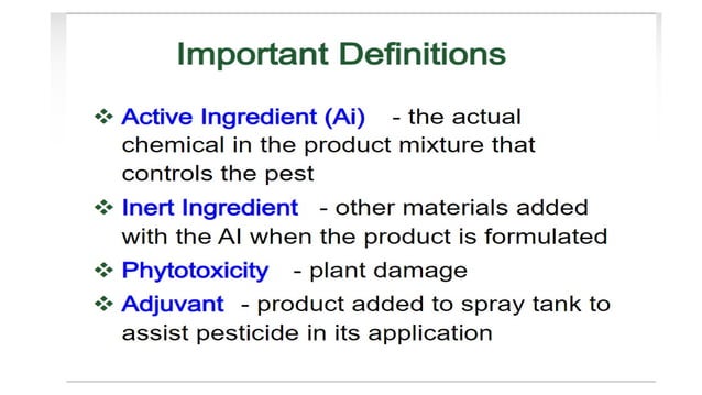 The Different Pesticide formulations and Brief information | PPT