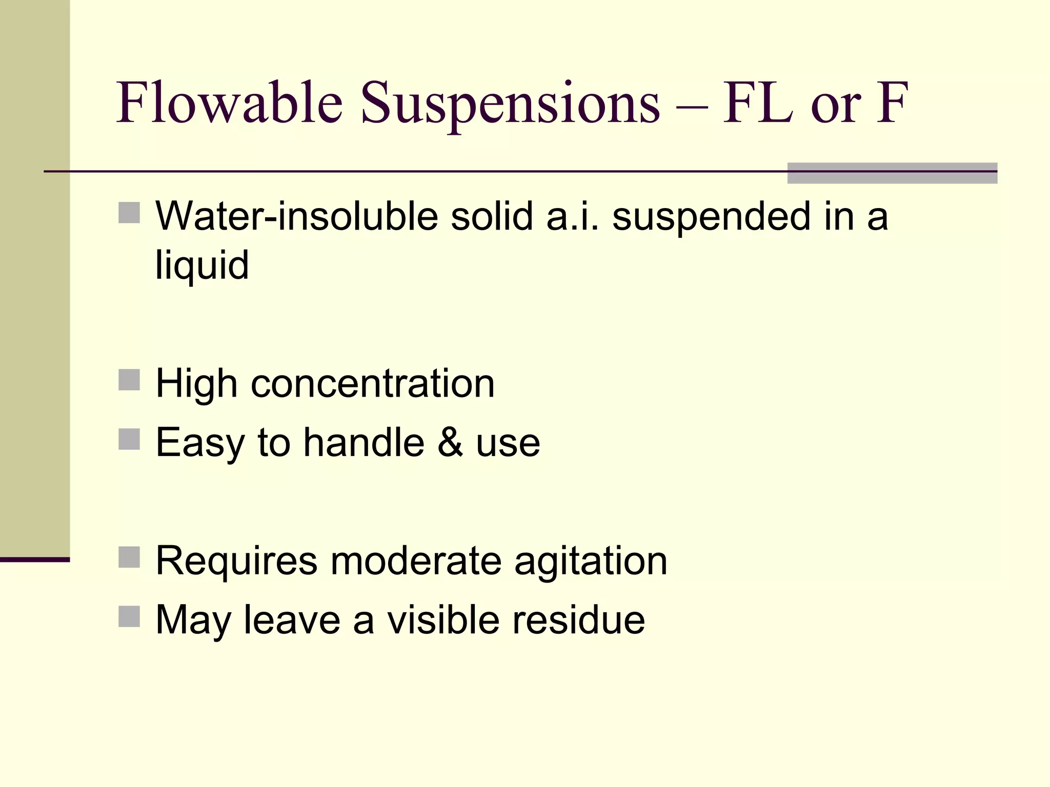 Pesticide Formulations | PPT