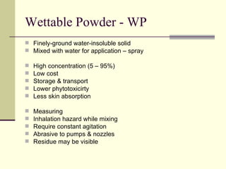 Pesticide Formulations | PPT