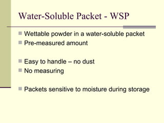 Pesticide Formulations | PPT