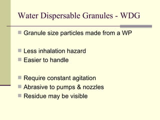 Pesticide Formulations | PPT