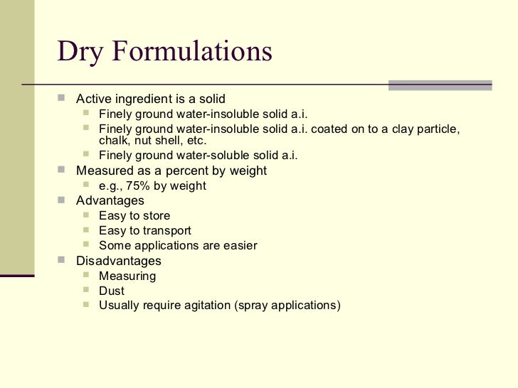 Pesticide Formulations