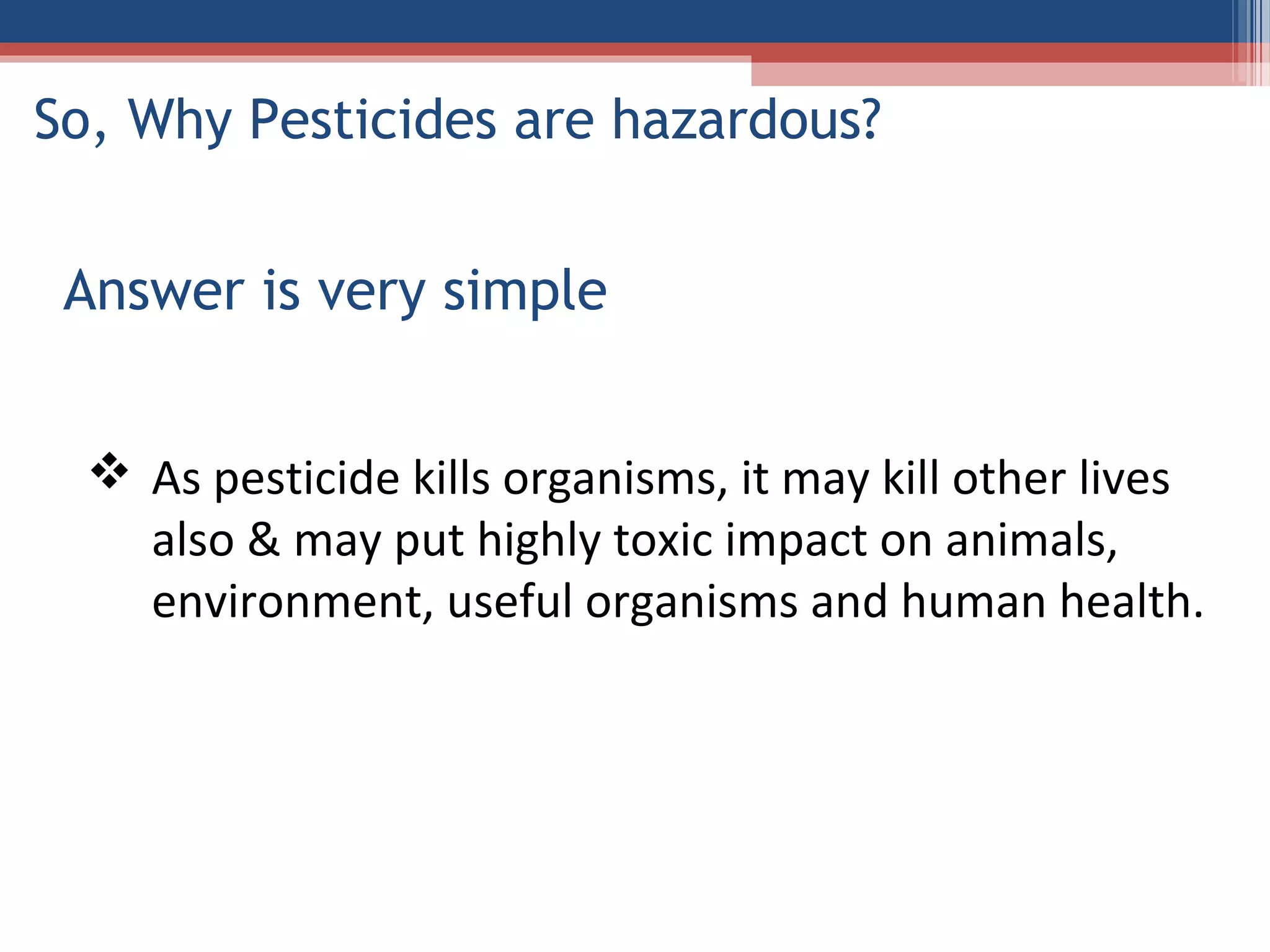 Pesticide & Health hazards in Bangladesh | PPT