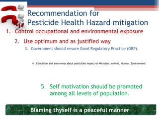 Pesticide & Health hazards in Bangladesh | PPT