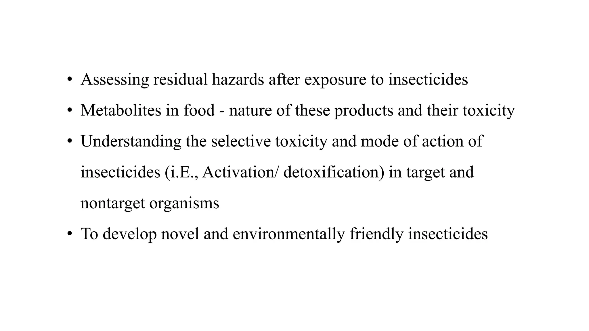 Insecticide metabolism: Phases and examples | PPTX