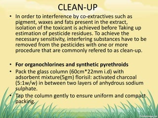 Pesticide residue | PPTX